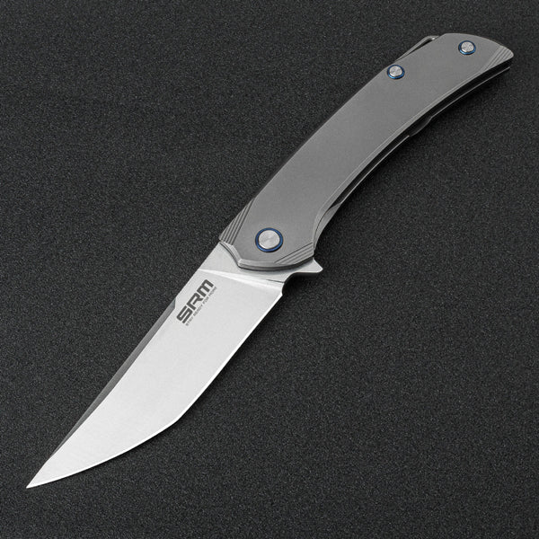SRM Asika 1411-TZ (154CM blade, Titanium handle, large size)